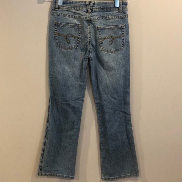 Faded Glory | Bottoms | Faded Glory Stretch Light Wash Flare Jeans Sz 8 ...